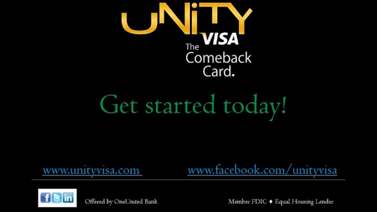 Introducing UNITY Visa... a New Secured Credit Card | OneUnited Bank
